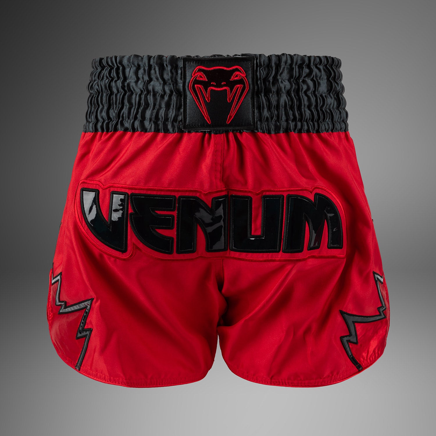 Short de Muay Thai Venum Inferno - Rouge/Gris Charbon/Noir - Venum France
