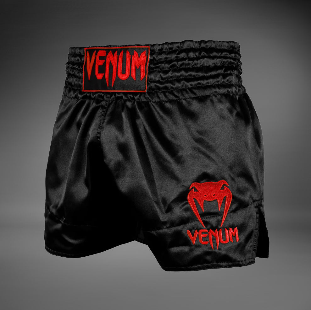 Venum Classic Muay Thai Short - Noir/Rouge - Venum France